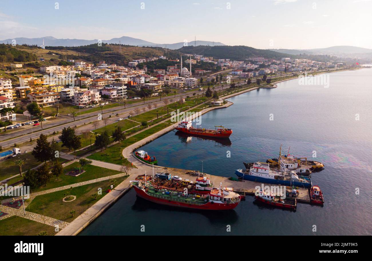 Aliaga city in Izmir Province Stock Photo - Alamy