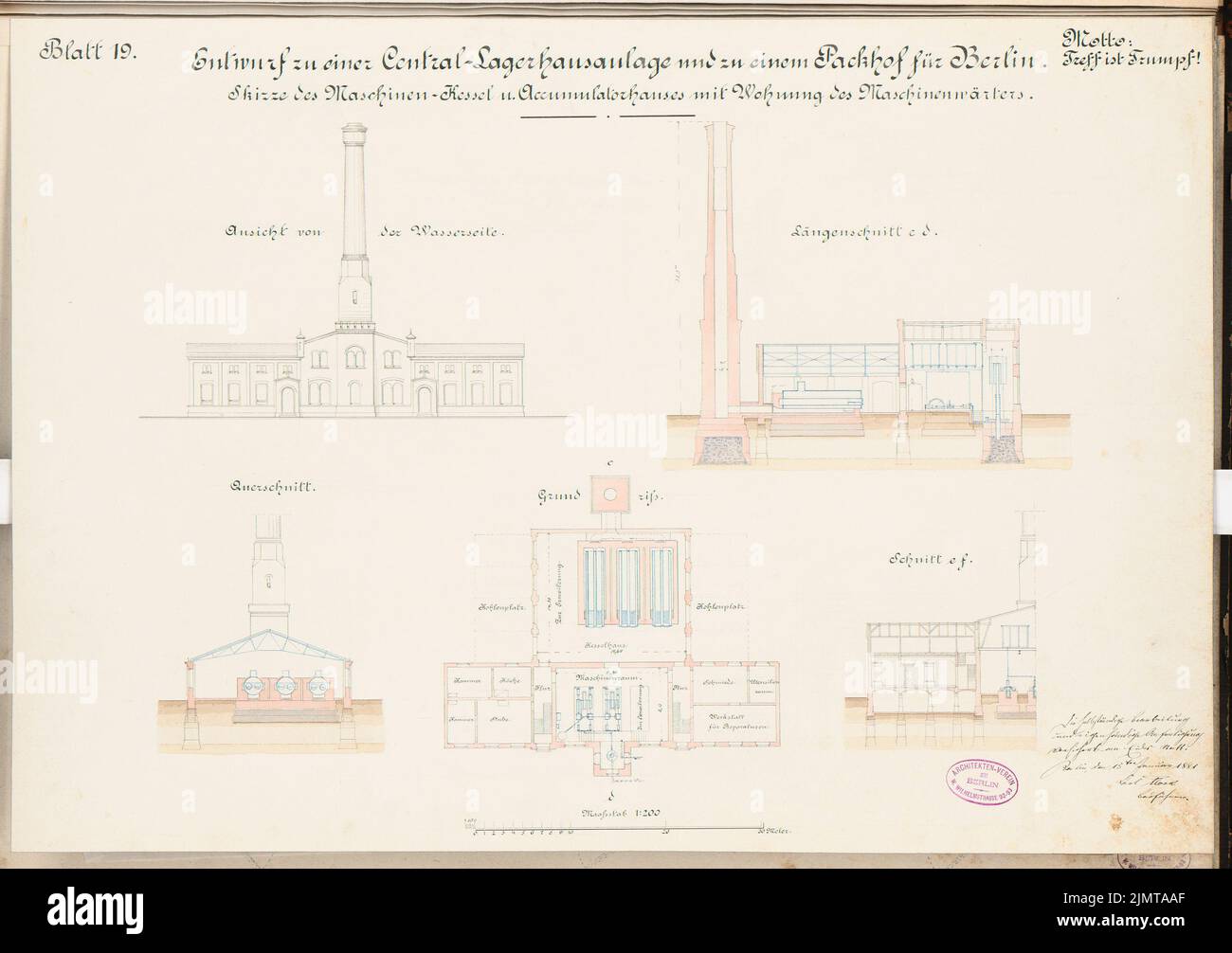 Plock Carl (born 1851), warehouses and Packhof for Berlin. Schinkel ...