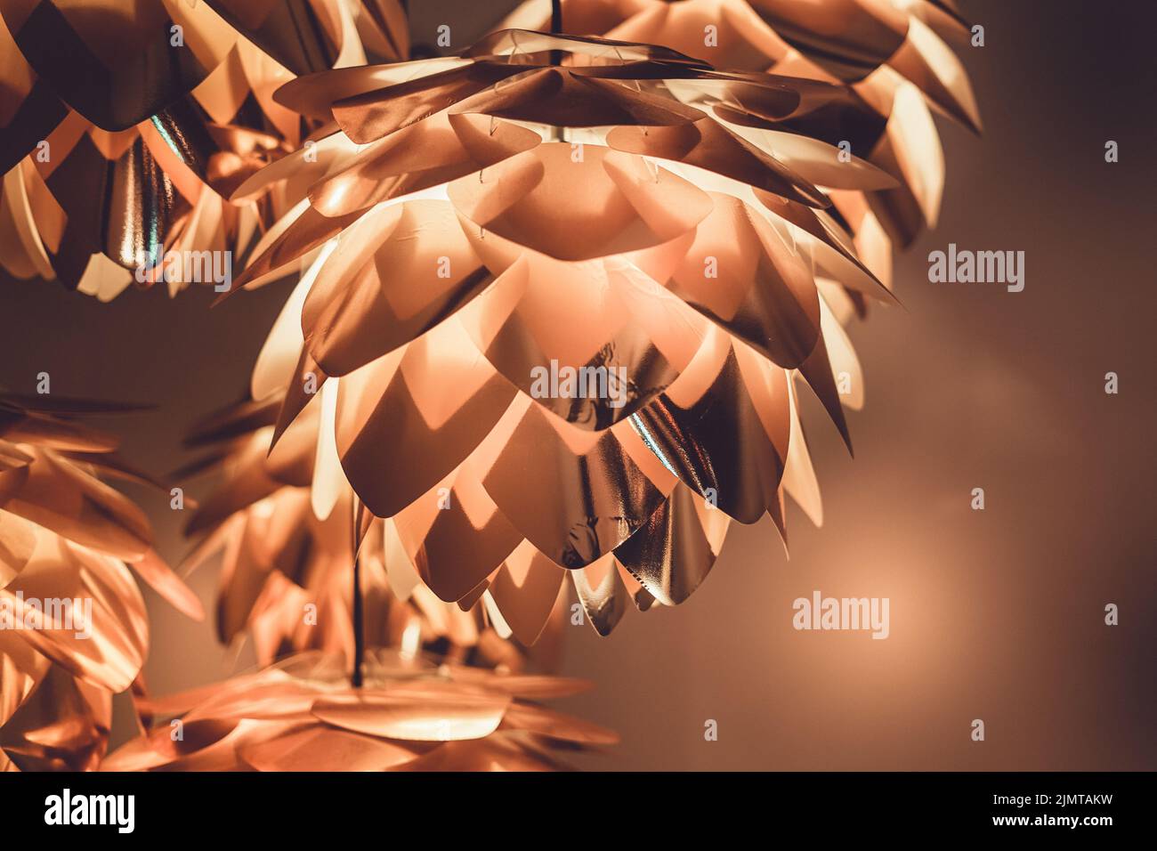 Image of a stylish orange lighting Stock Photo - Alamy