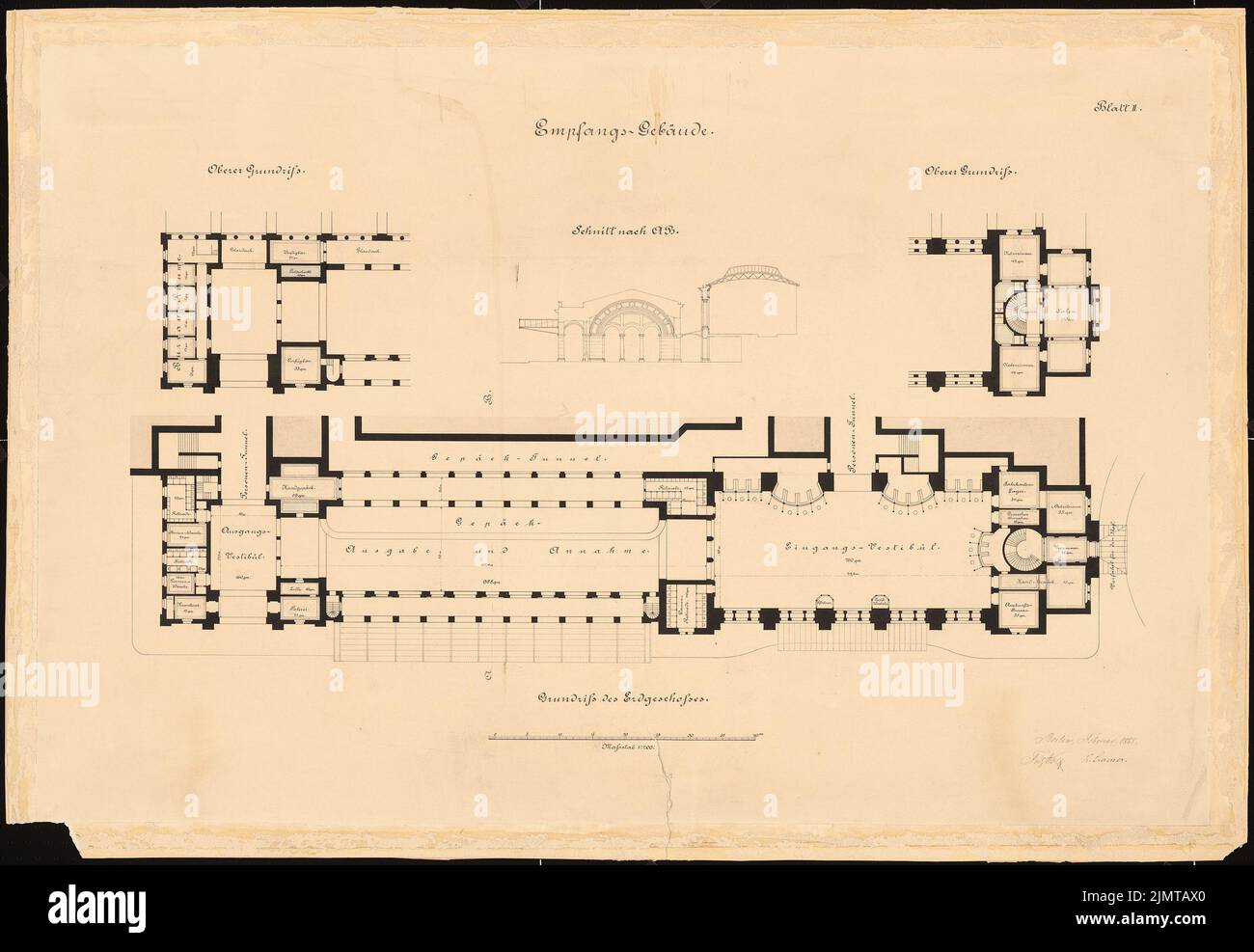 Wolff Fritz (1847-1921), Central Station in Cologne (02.1888 ...