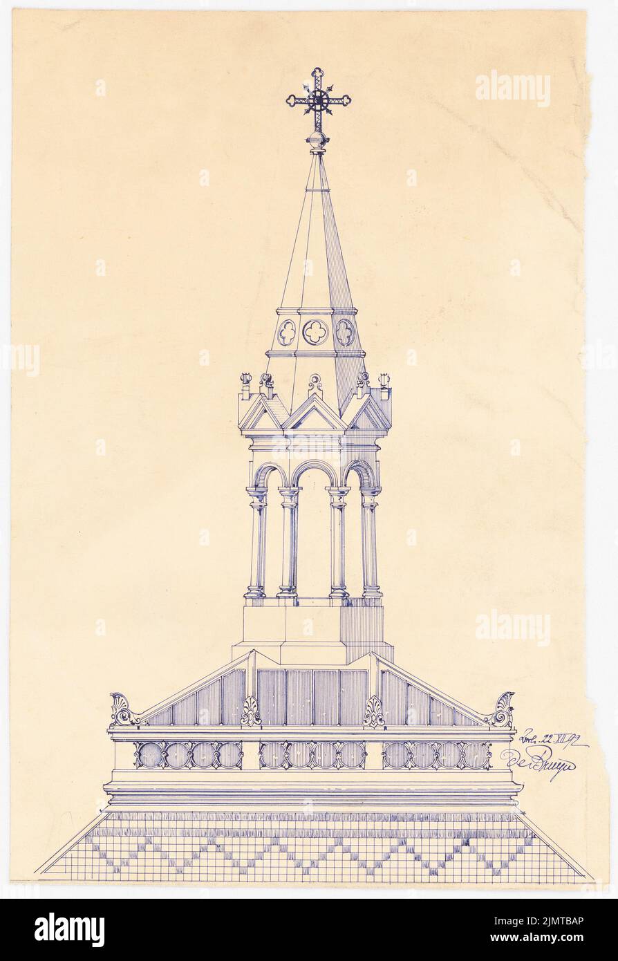 Tower detail religious church Cut Out Stock Images & Pictures - Alamy