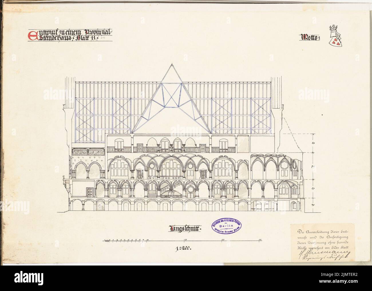 Tinte farbig aquarelliert auf karton handzeichnung sw a 1897 12 hi-res ...