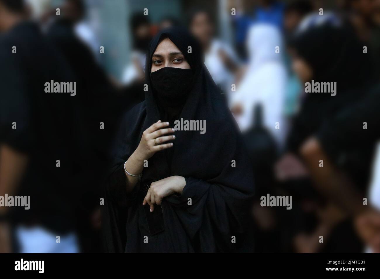 Kolkata, West Bengal, India. 7th Aug, 2022. Shia Muslims participate in ...