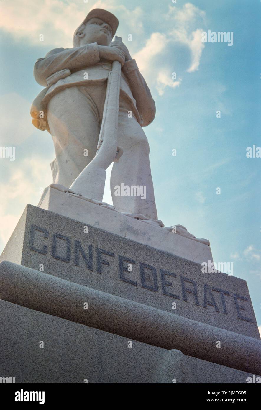 Confederate monument stands across from the Dooly County Courthouse in ...