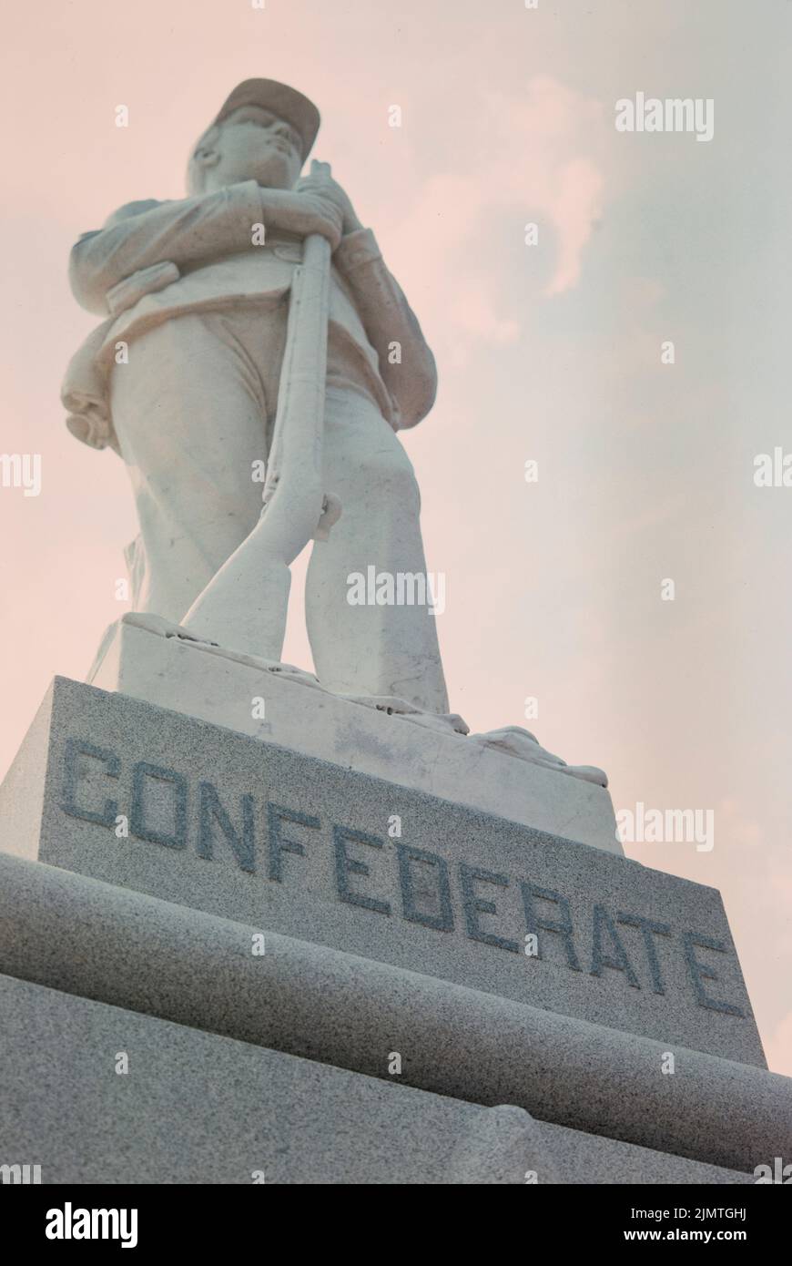 Confederate monument stands across from the Dooly County Courthouse in ...