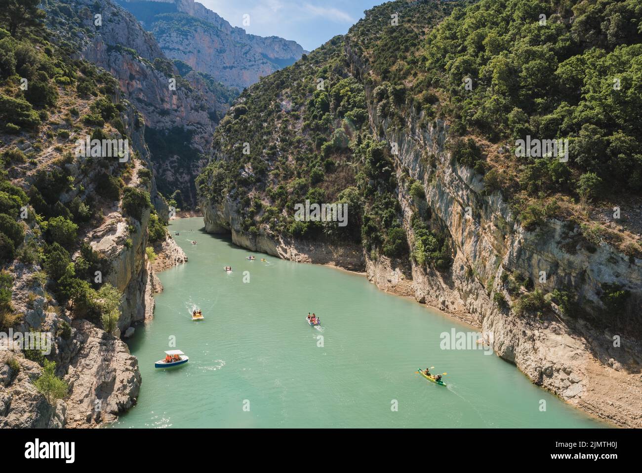 Beautiful natural landscapes in the Verdon Gorge and Lake of Sainte ...