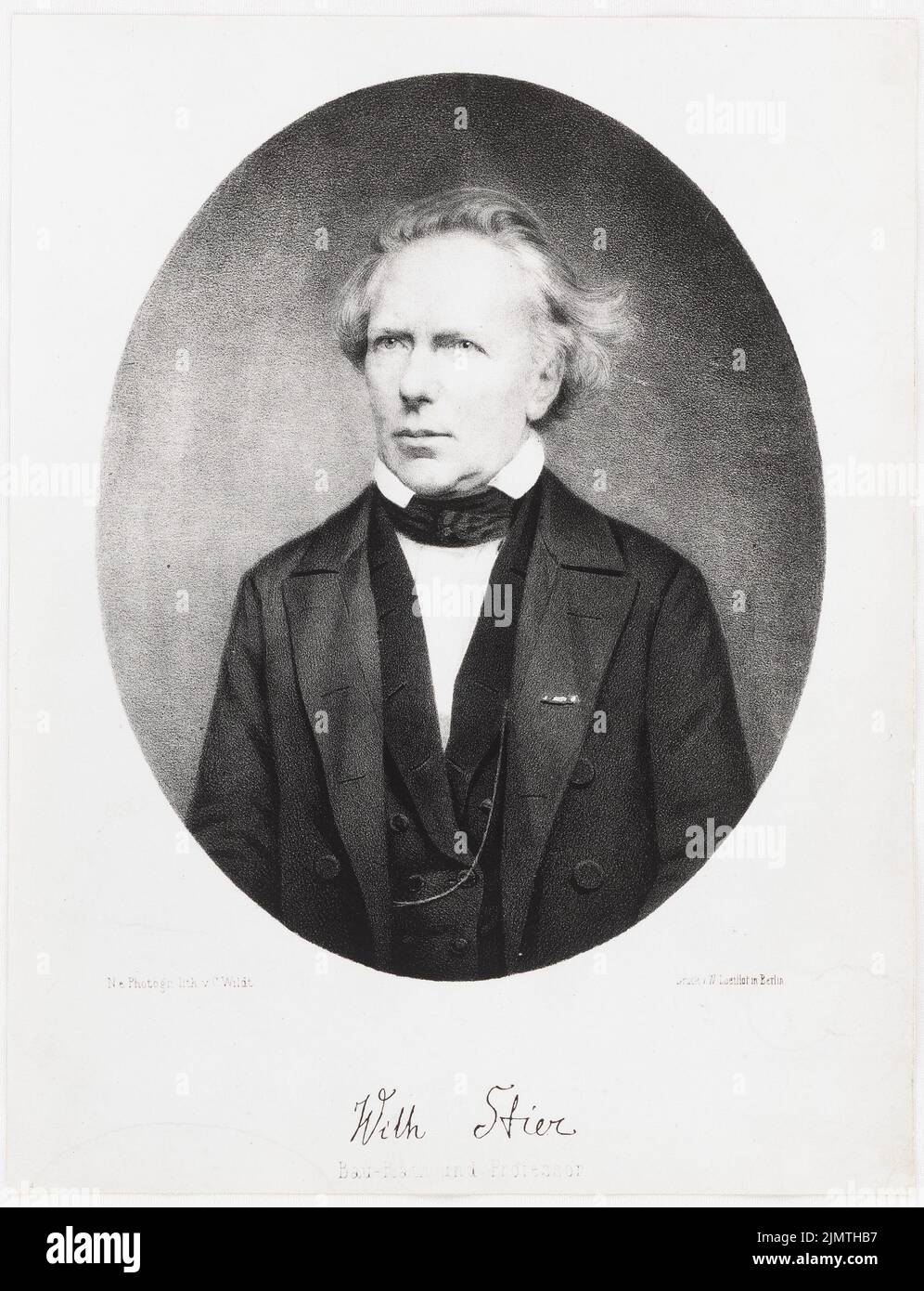 Unknown artist, portrait Wilhelm Stier (without dat.): Portrait by ...