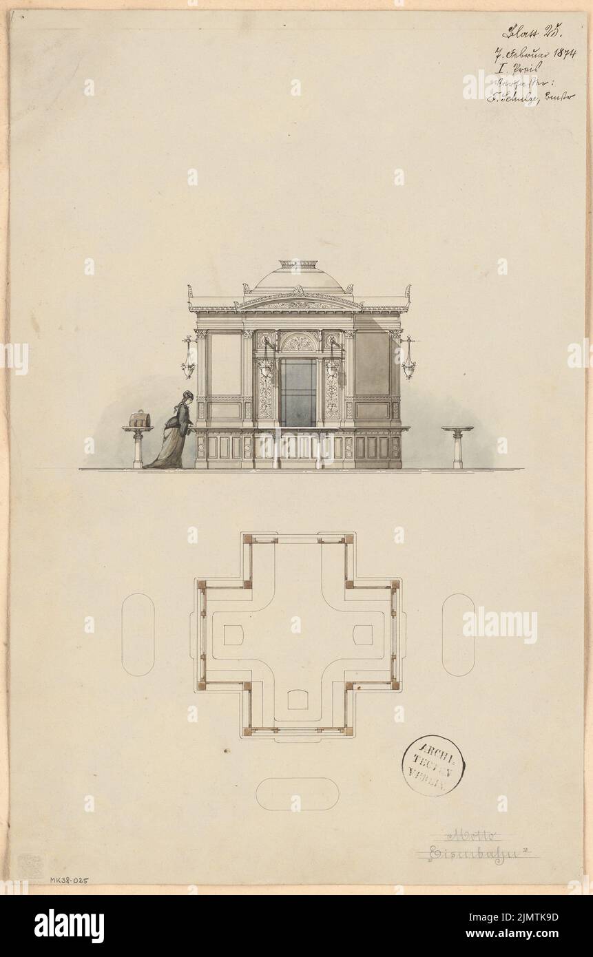 Schulze Friedrich (1843-1912), ticket houses. Monthly competition ...