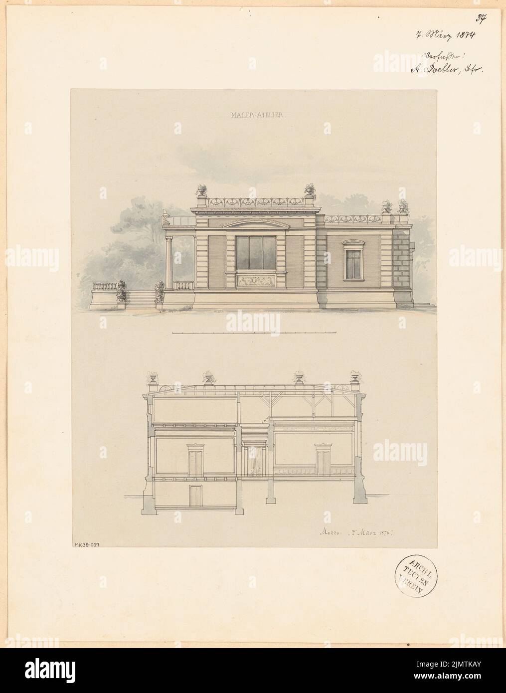 Doebber Adolf (1845-1920), painter studio. Monthly competition March ...