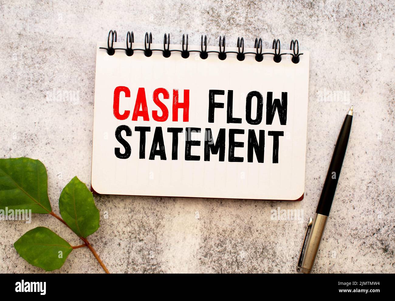 Cash-Flow Statement text write on a paperwork isolated on office desk ...