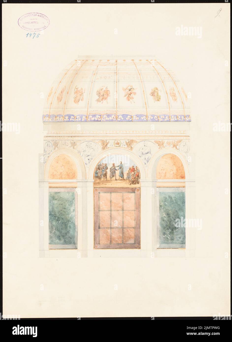 Strack Johann Heinrich (1805-1880), Crown Prince Palace in Berlin ...