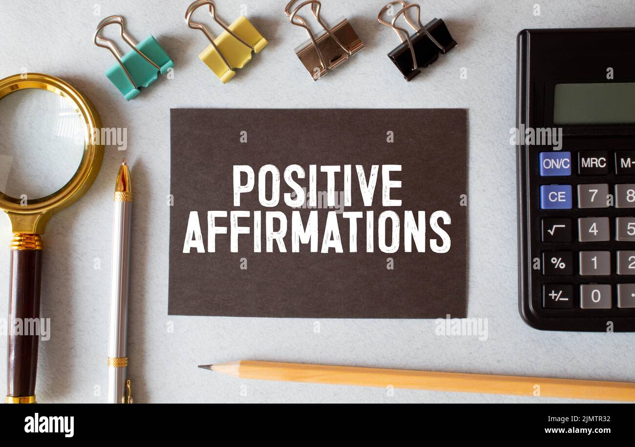 Positive affirmations hi-res stock photography and images - Alamy