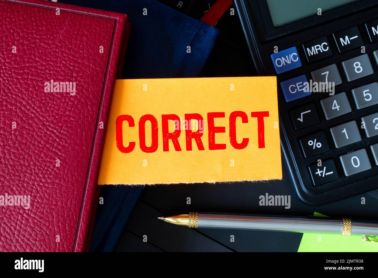Tile alphabet letter in word correct on wood background Stock Photo - Alamy