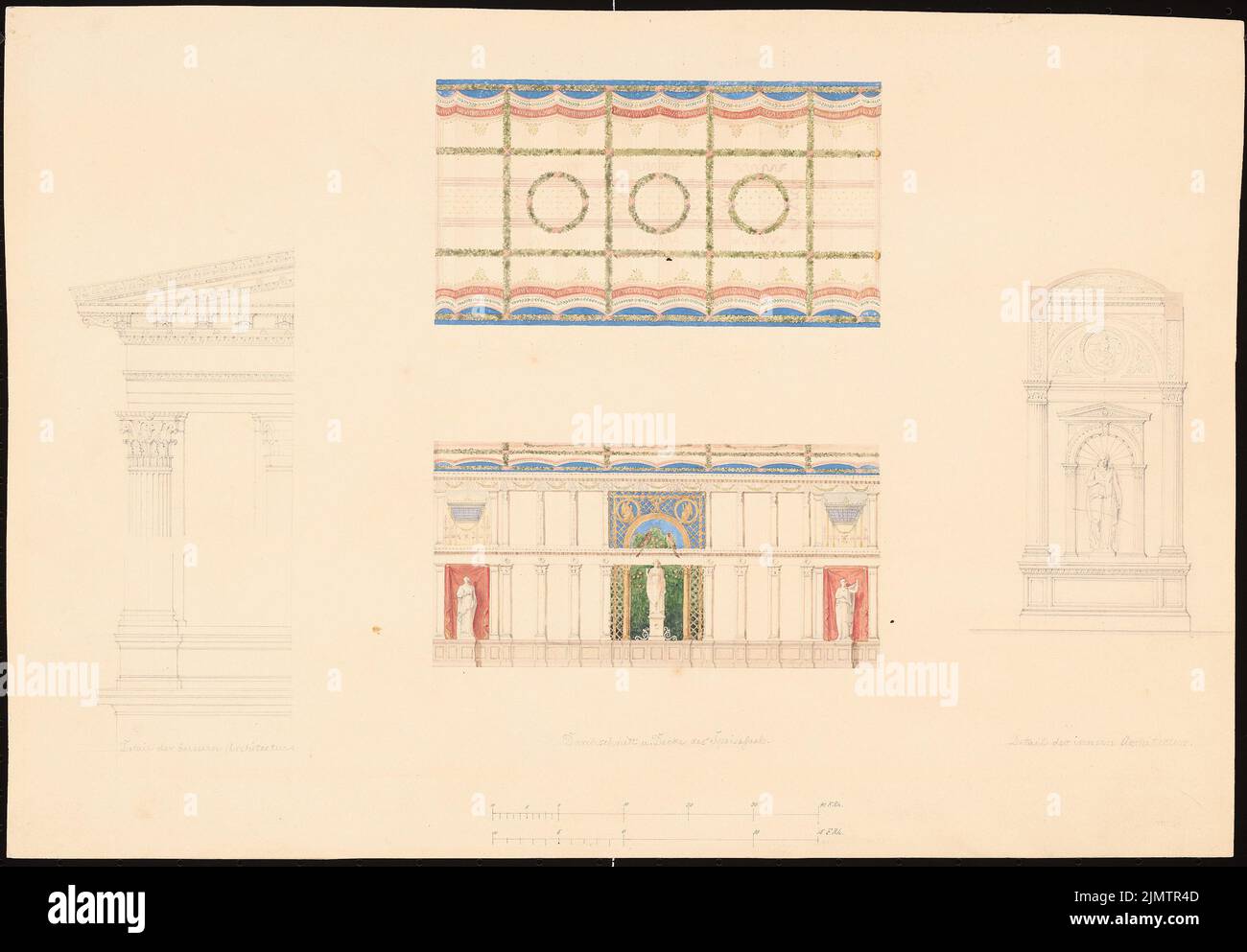 Strack Heinrich (1841-1912), building (without date): Details of the ...