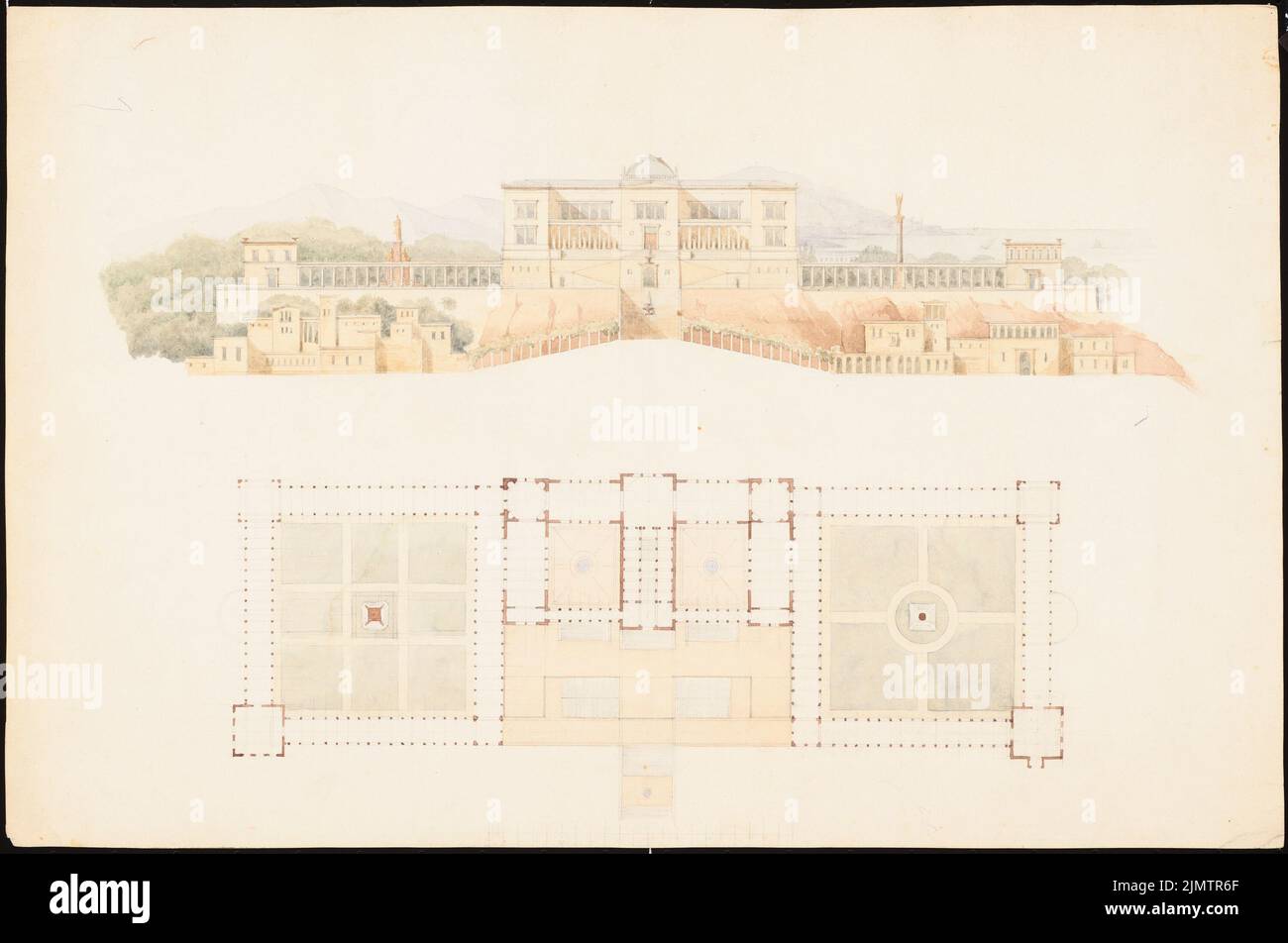 Strack Heinrich (1841-1912), museum. (?) (Without Dat.): View and floor ...