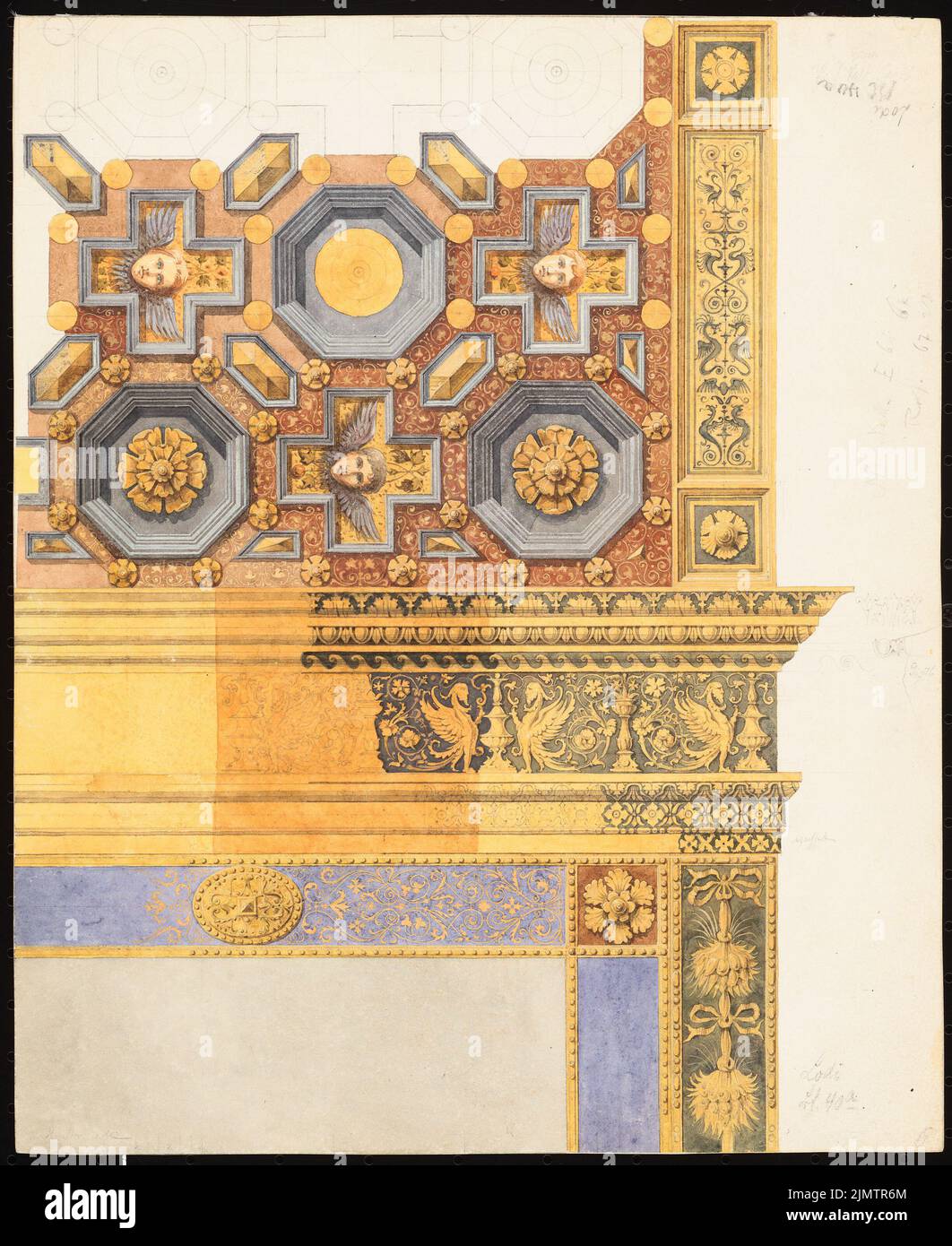 Strack Heinrich (1841-1912), Incoronata in Lodi (1877): Developed ...