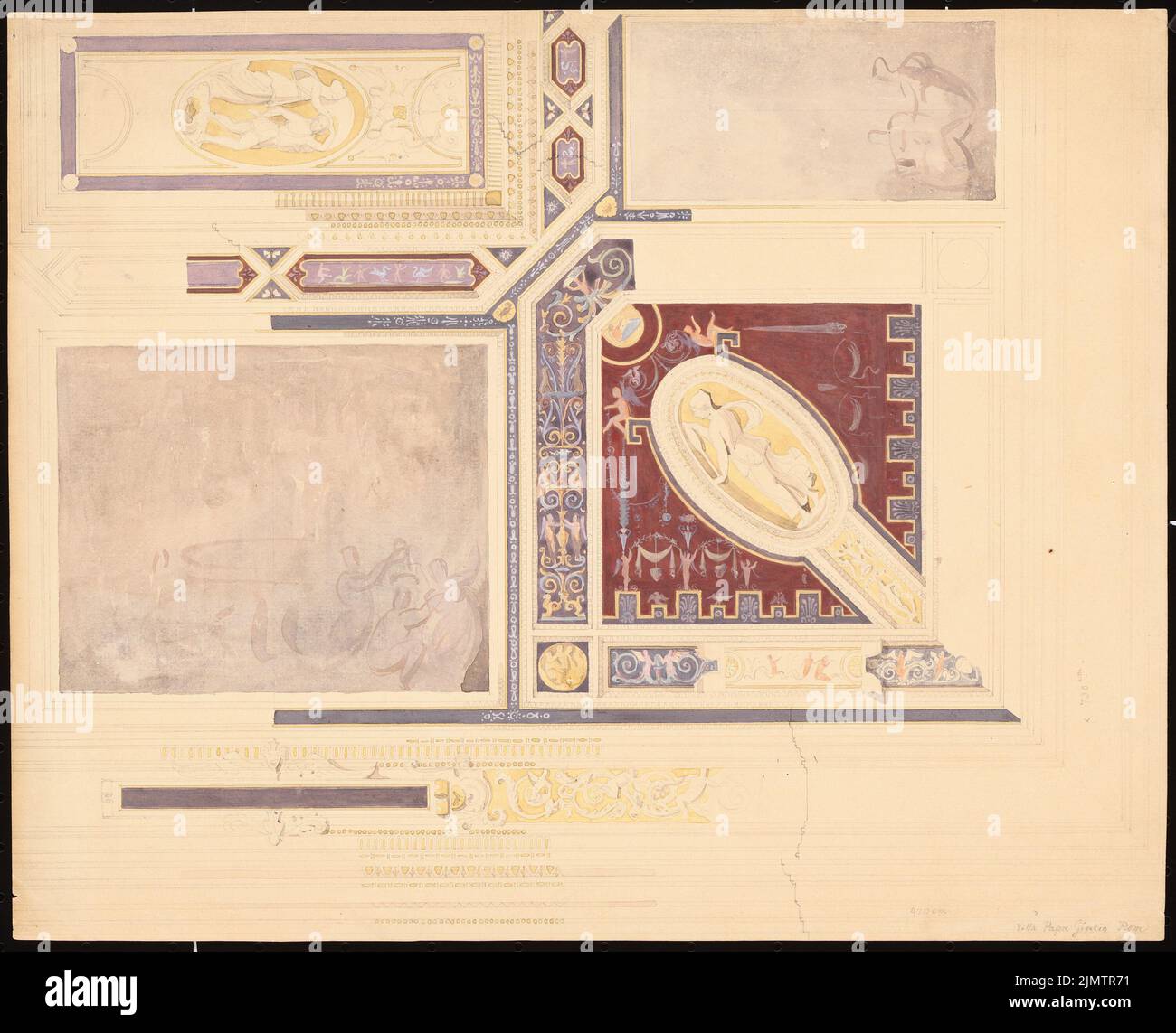 Strack heinrich 1841 1912 palazzo papa giulio hi-res stock photography ...