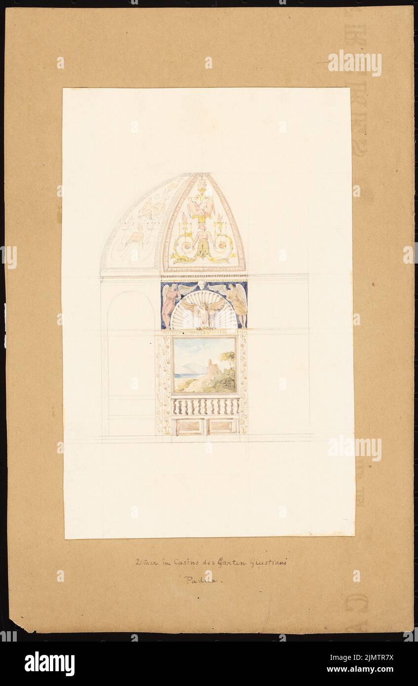 Strack Heinrich (1841-1912), casino in the garden of Giustiani in Padua ...