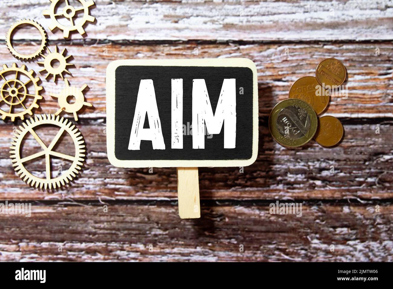 Business and finance concept. On a black background, crumpled paper and ...