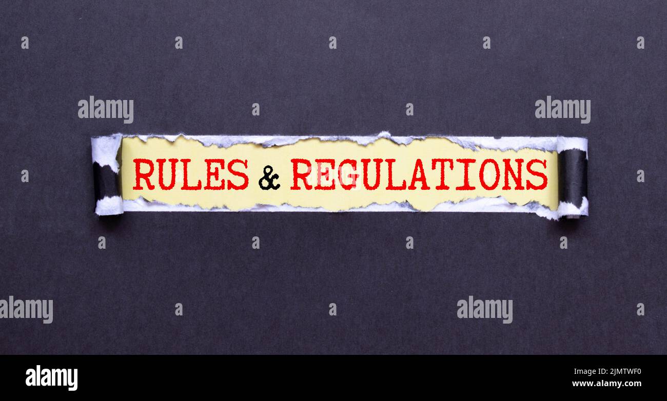 Rules And Regulations Banner