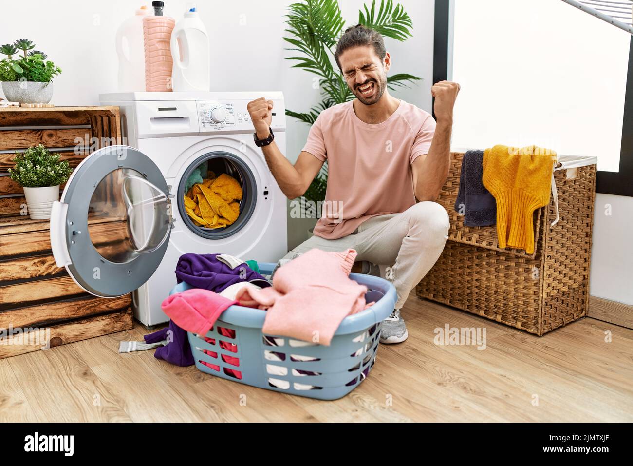 Man Doing Laundry Picture Art