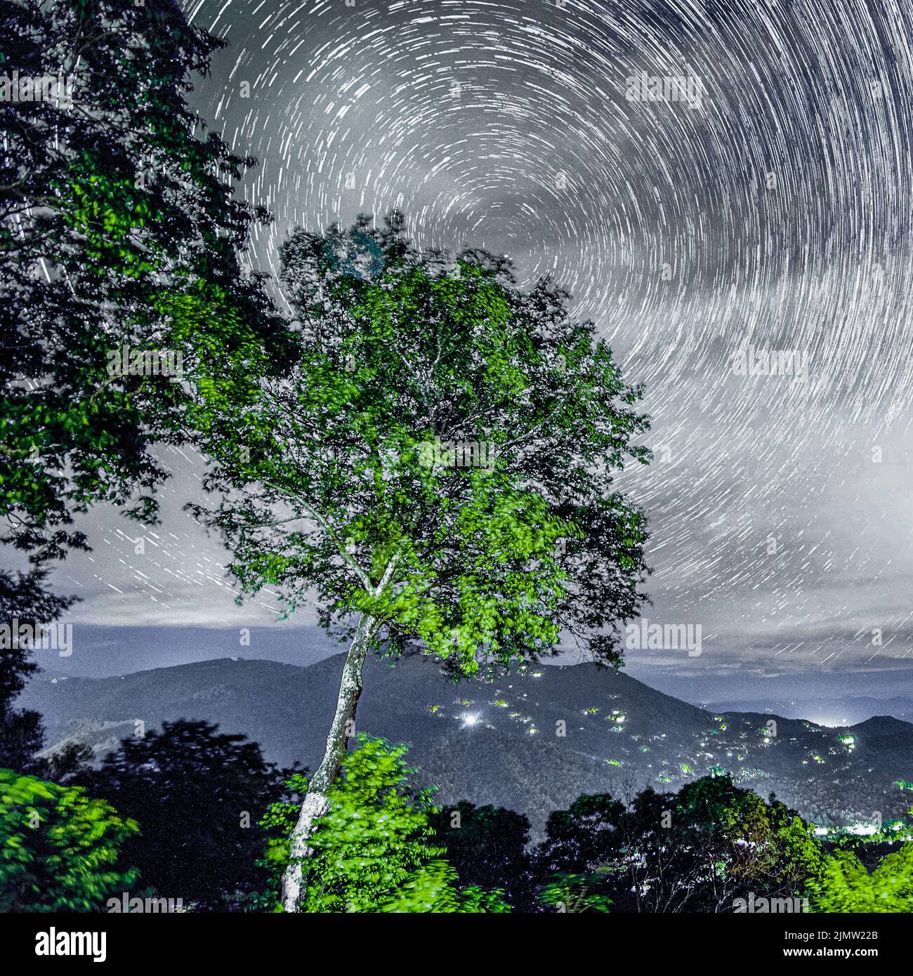 Astrophotography star trails over smoky mountain maggie valley north ...