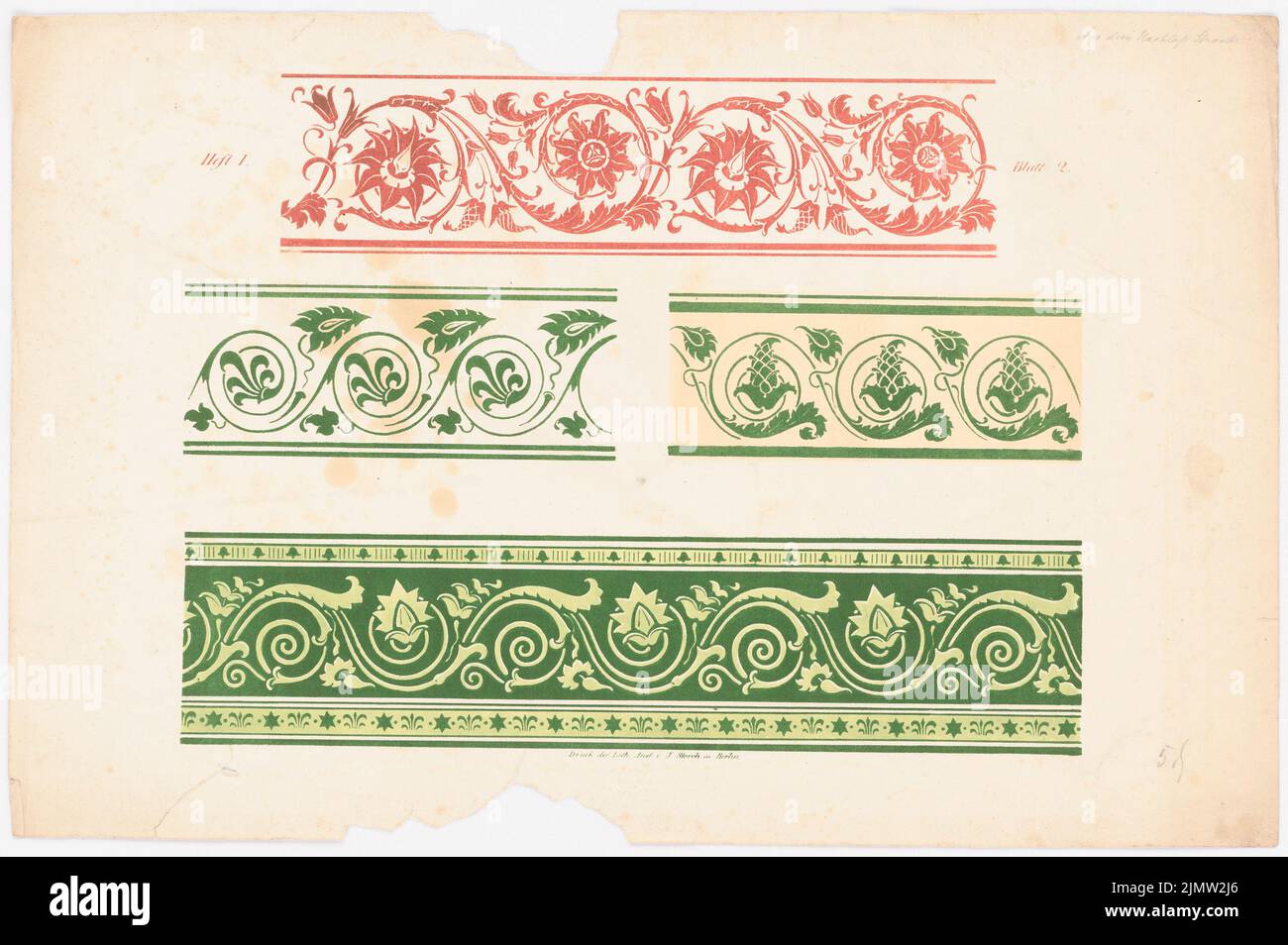 Unknown architect, template painting (without dat.): template painting ...