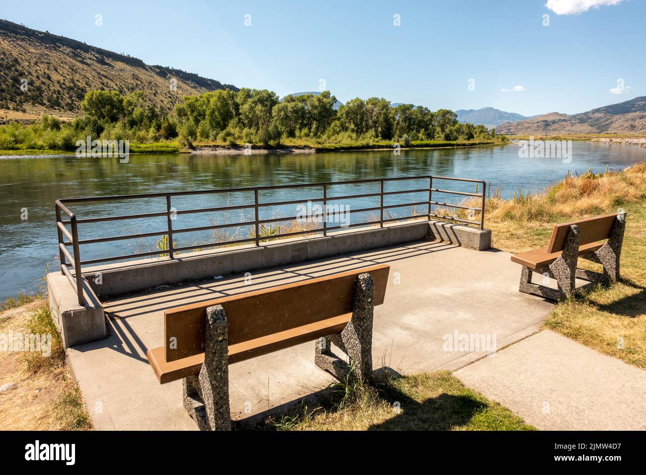 Driving in yellowstone national park hi-res stock photography and images - Alamy