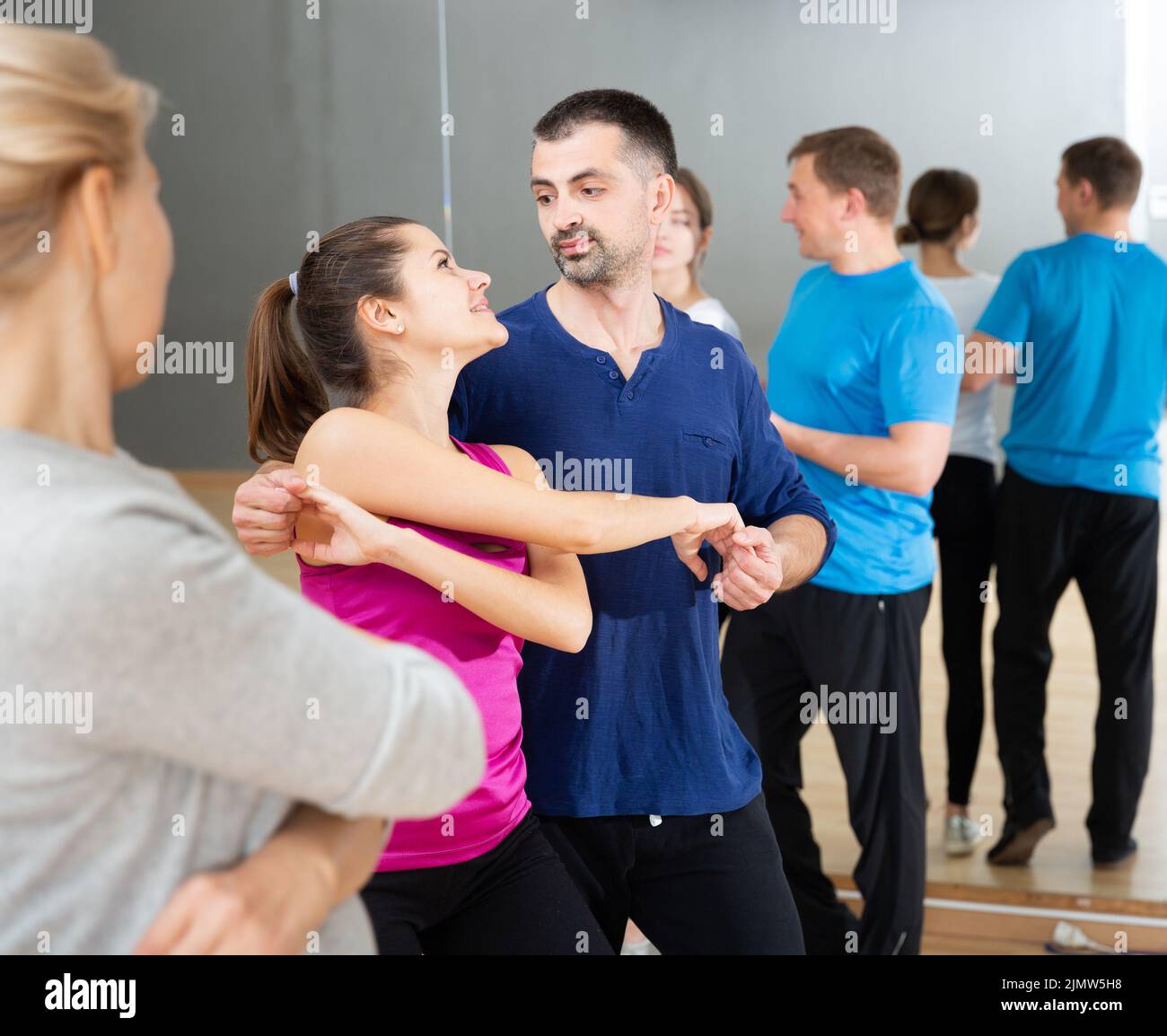 People dancing social dances in pair Stock Photo - Alamy