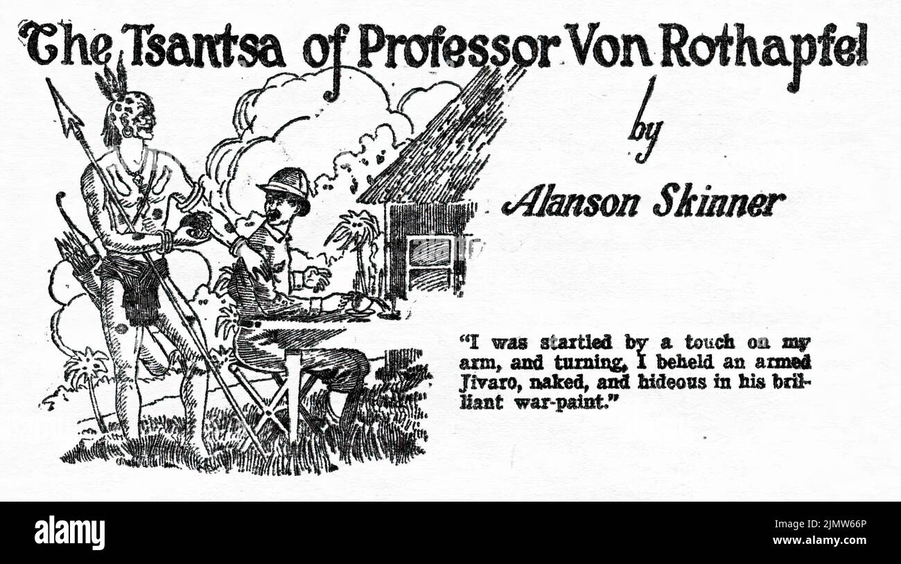 The Tsantsa of Professor Von Rothapfel, by Alanson Skinner ...
