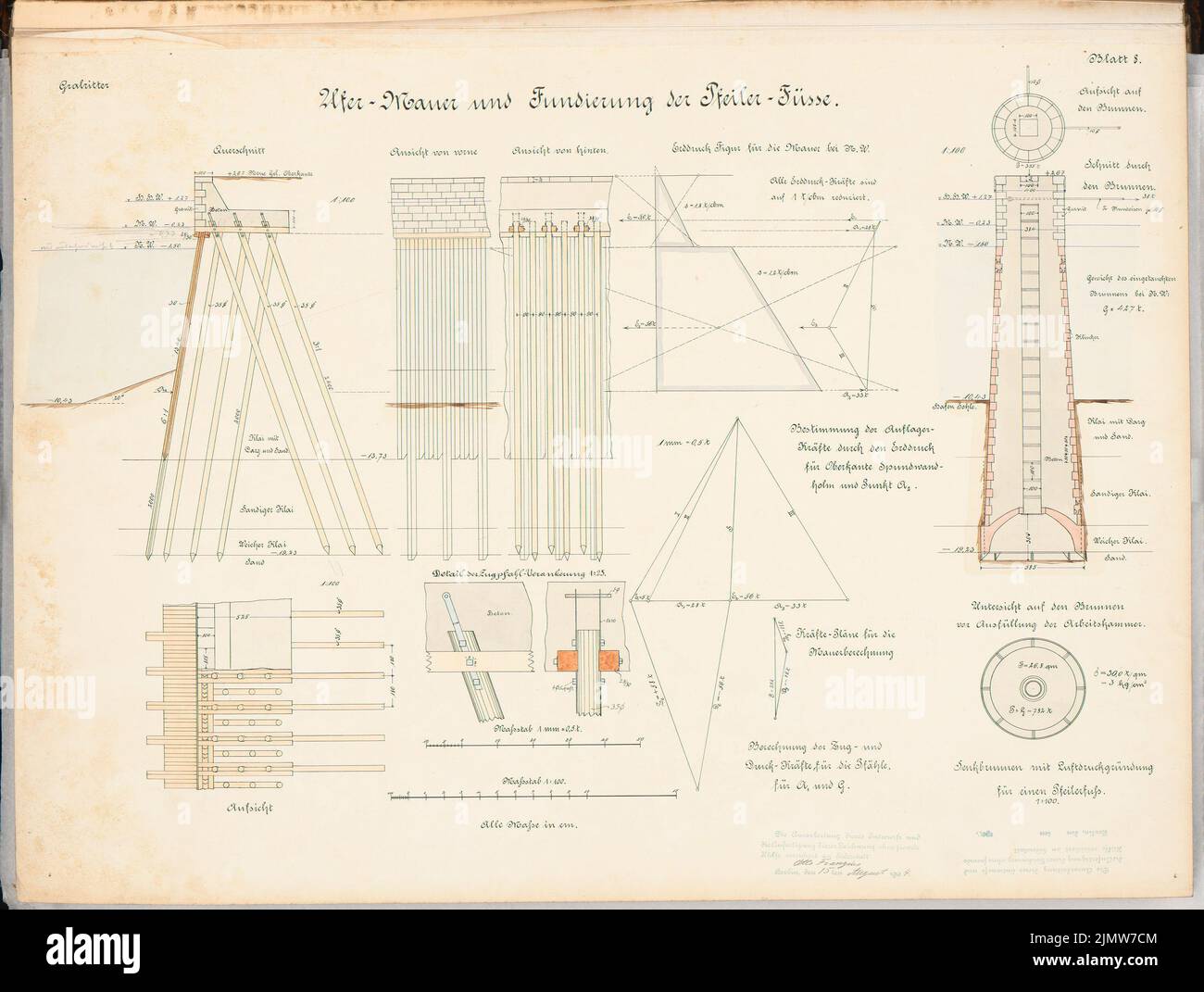 Franzius Otto, suspended ferry over the Kaiser Wilhelm Canal (North Ostsee Canal) near ...