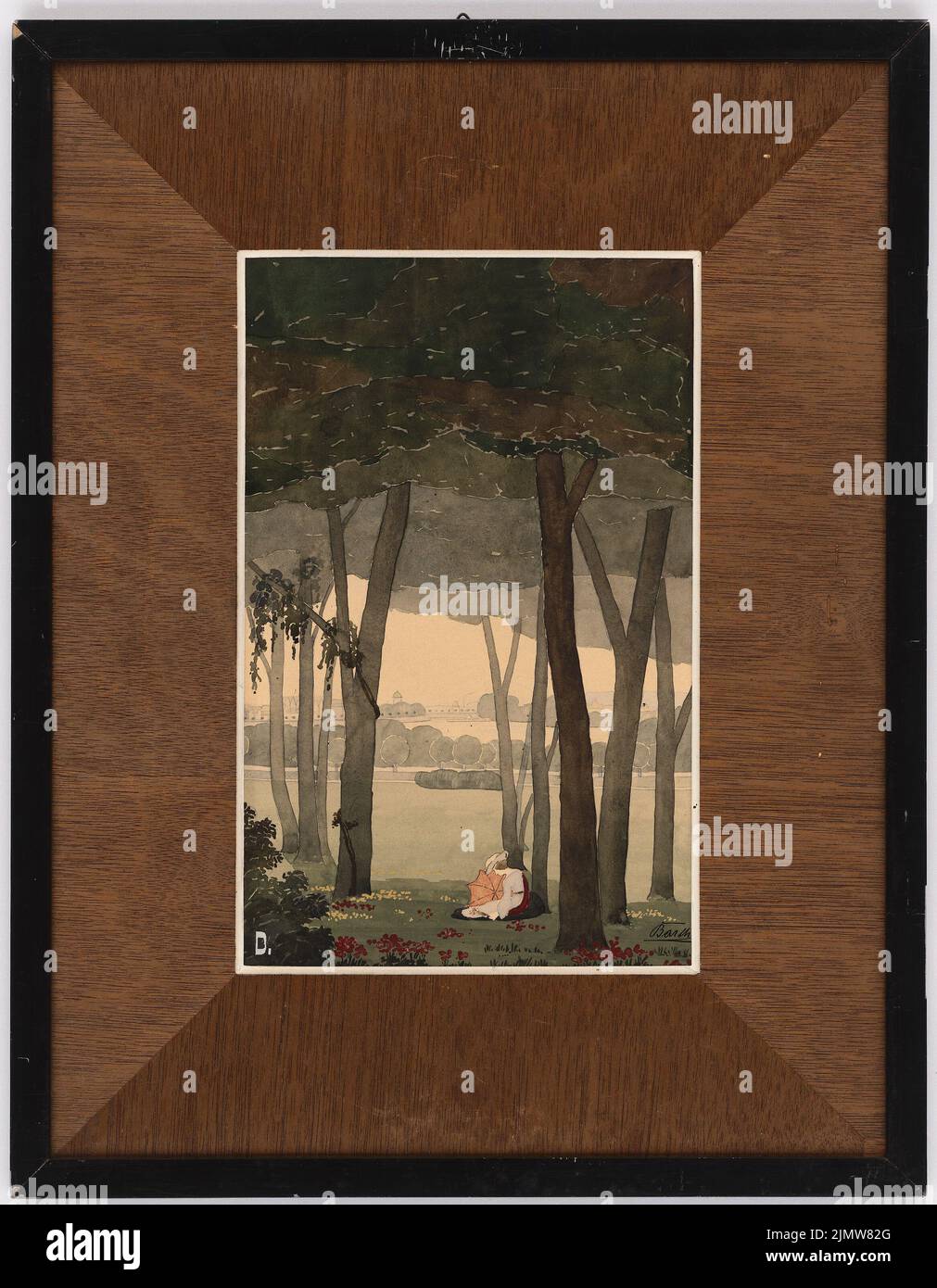 Barth Erwin (1880-1933), place on Marly in Lübeck (1907): Perspective ...