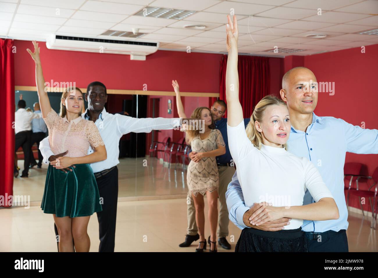 People dancing samba in pairs Stock Photo - Alamy