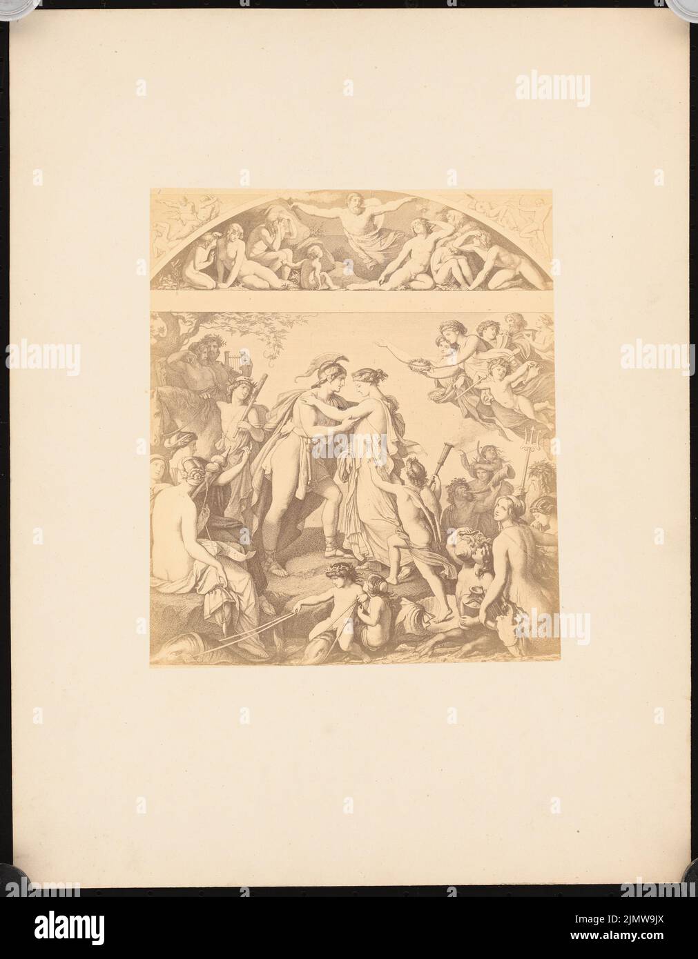 Bendemann Eduard Julius Friedrich (1811-1889), murals in the ballroom ...