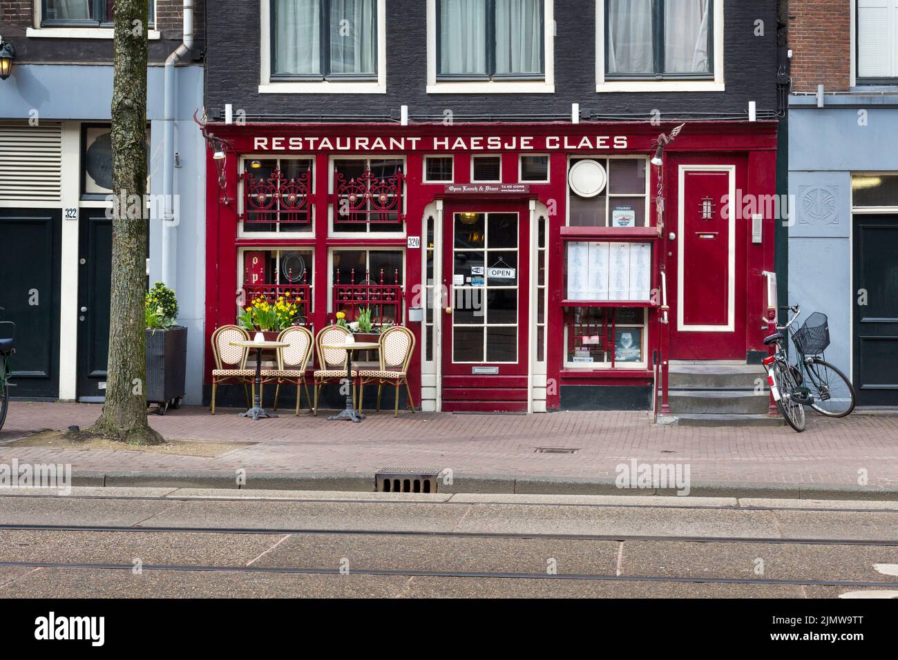 Amsterdam, Netherlands street Dutch restaurant Stock Photo - Alamy