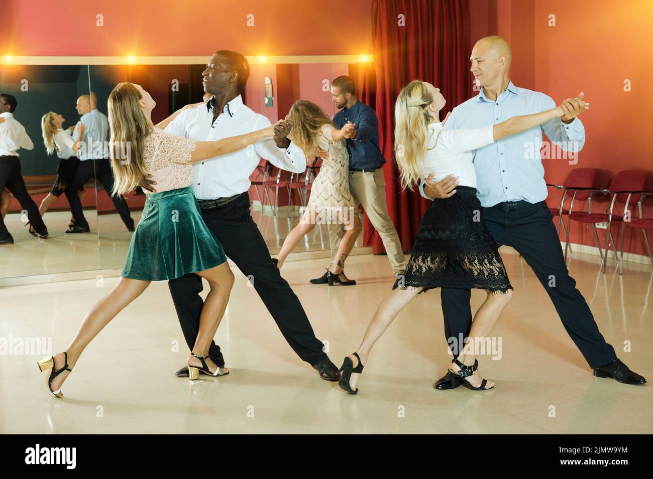 People dancing slow ballroom dances in pairs Stock Photo - Alamy