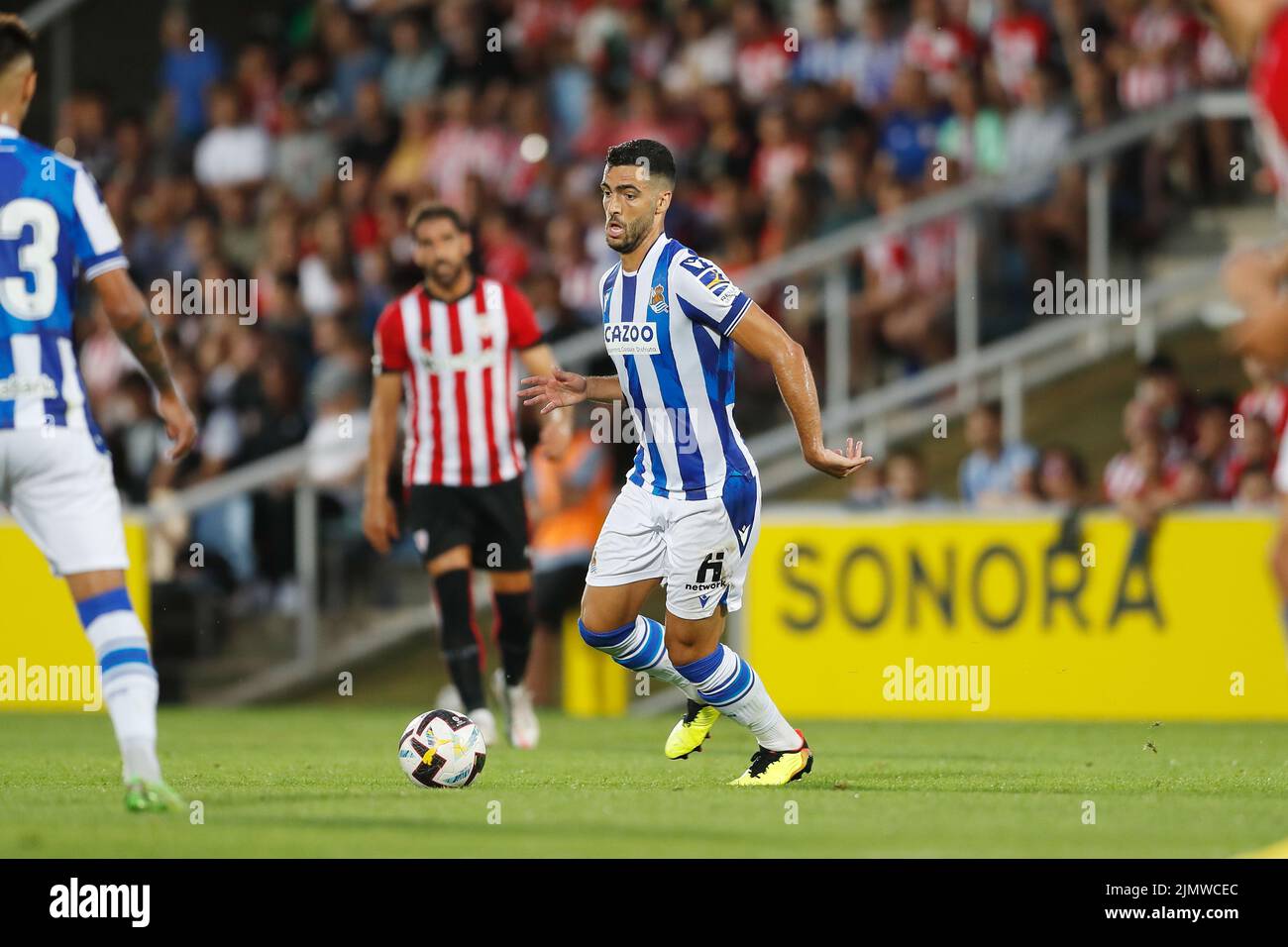 Barakaldo, Spain. 5th Aug, 2022. Mikel Merino (Sociedad) Football ...