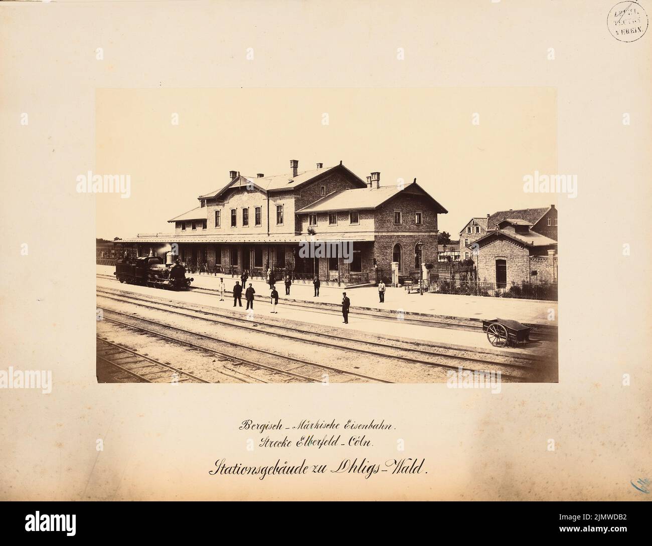 Unknown architect, Bergisch-Märkische Eisenbahn, station building ...