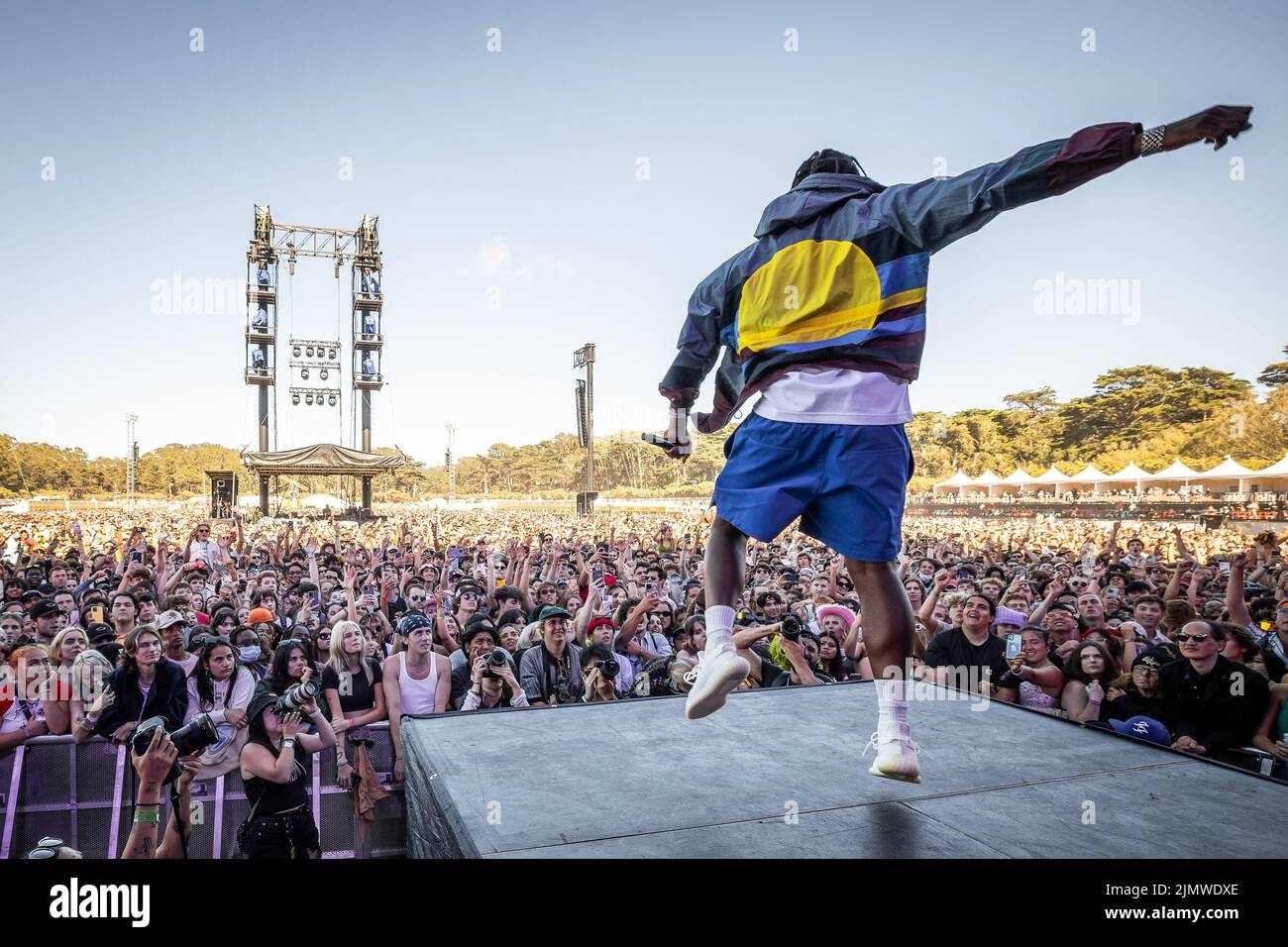 Pusha T performs at the Lands End Stage during the Outside Lands 2022 ...