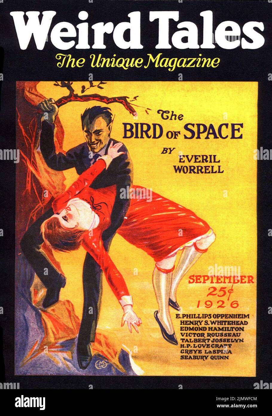 Cover of Weird Tales, September 1926, Volume 8, Number 3. The Bird of ...