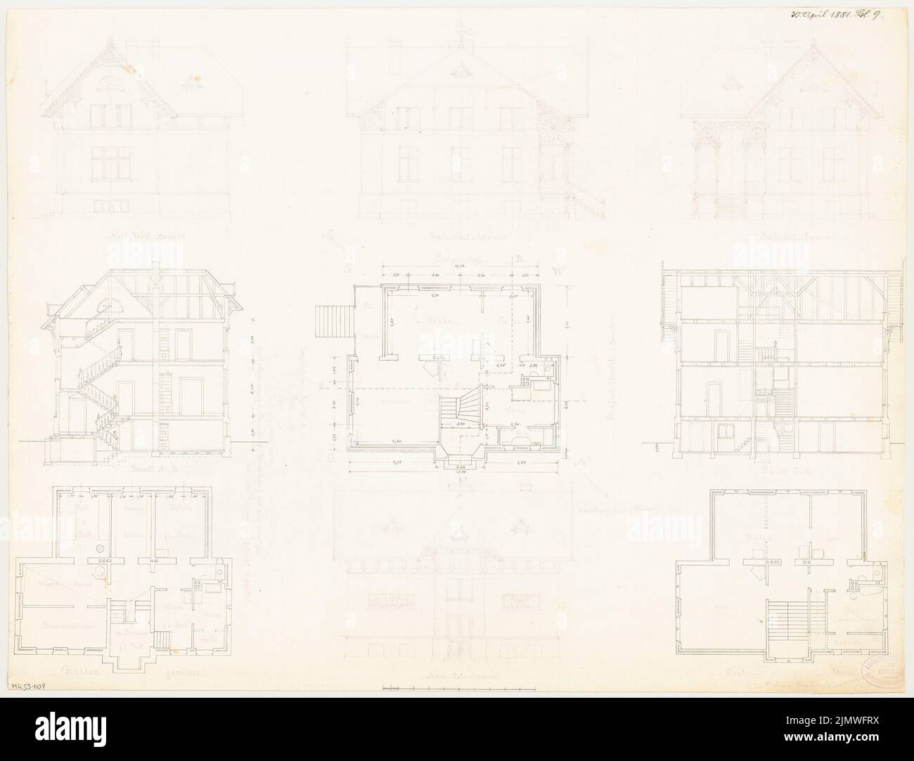 Unknown architect, rural residential building in Berlin-Lichterfelde ...