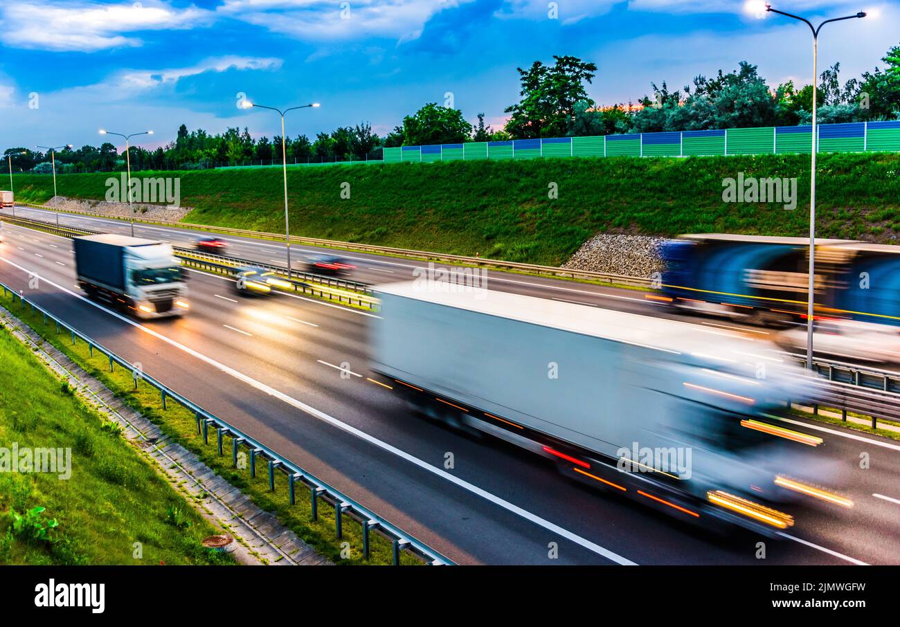 Camion autoroute europe hi-res stock photography and images - Alamy