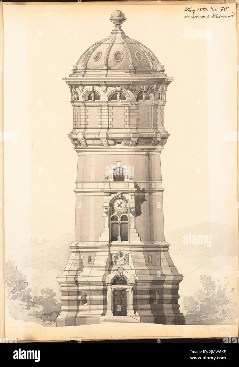 Koenen & Klutmann, water tower in Colmar. Monthly competition March ...