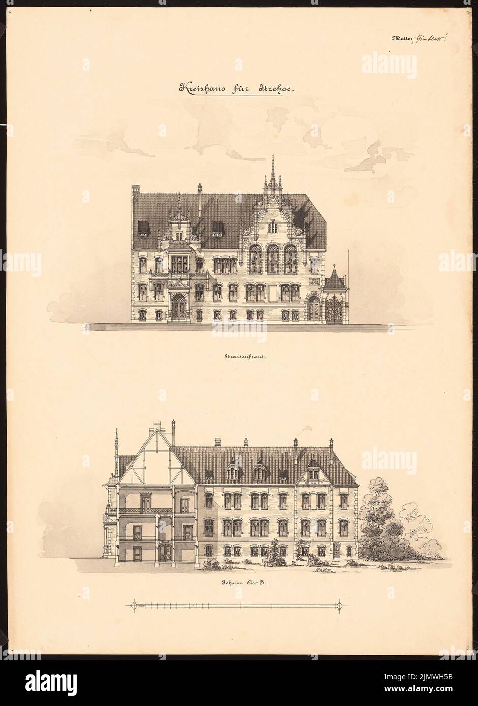 Guth hermann 1851 1924 kreishaus itzehoe schnitt hi-res stock photography and images - Alamy