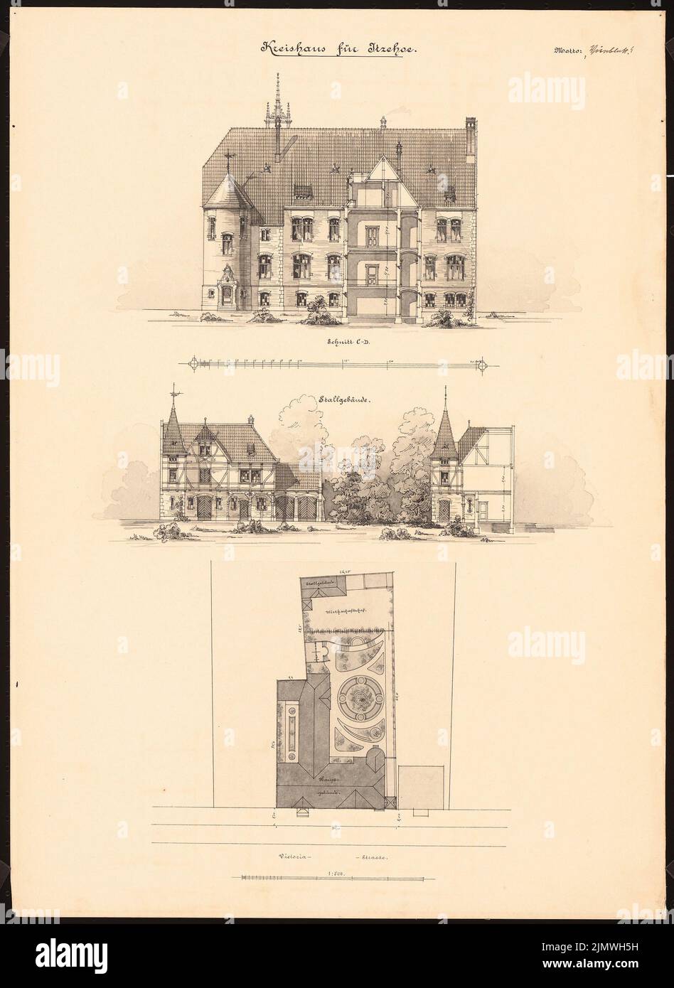 Guth hermann 1851 1924 kreishaus itzehoe schnitt hi-res stock photography and images - Alamy