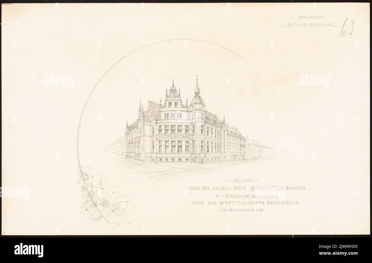 Guth hermann 1851 1924 geschaftsgebaude mit direktorenwohnung fur den westfalischen bankverein ...