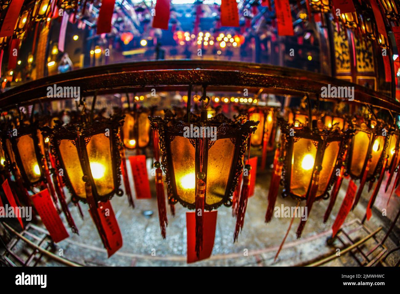 Hong Kong Man Mo Temple Stock Photo - Alamy