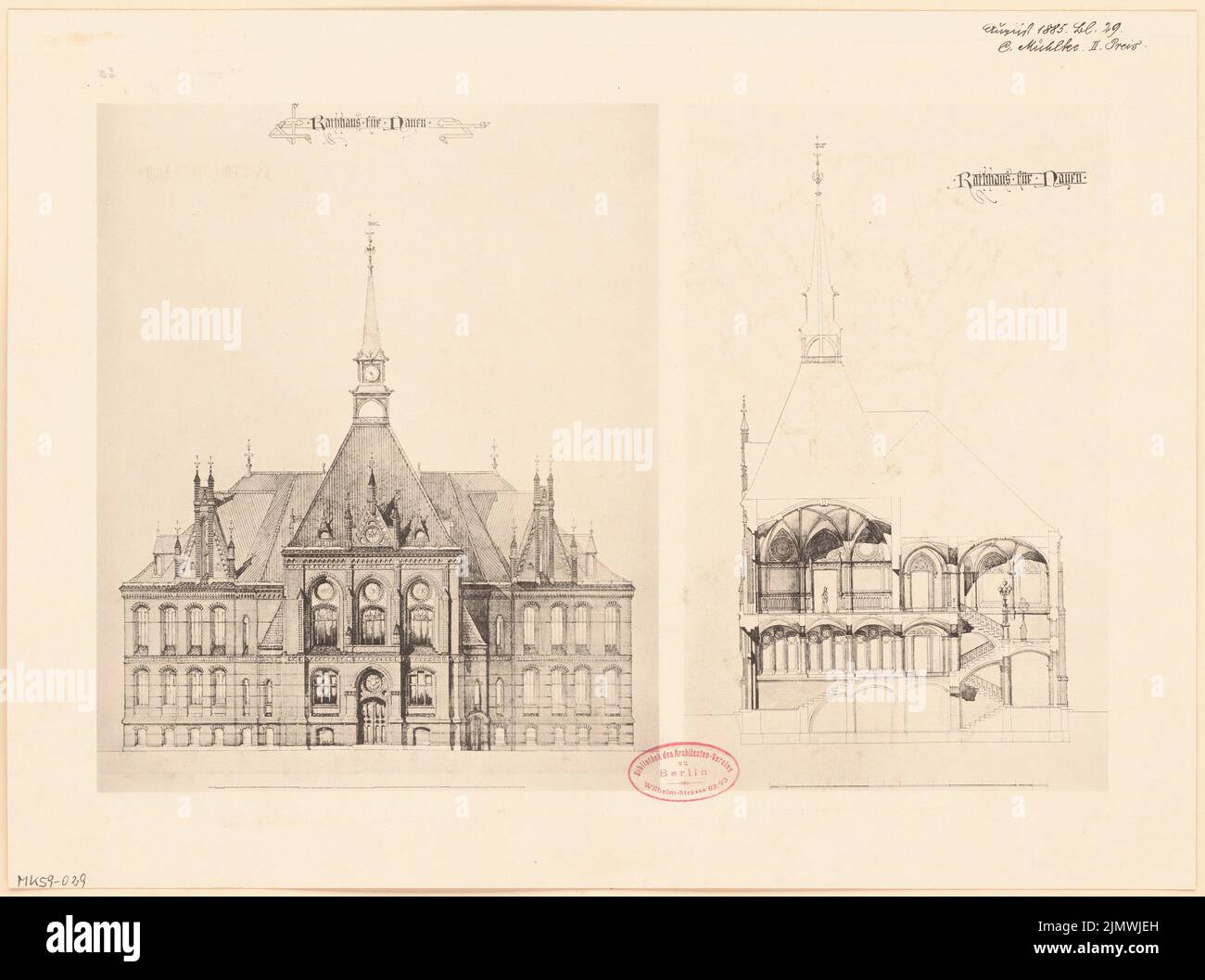 Mühlke Carl (born 1851), City Hall Nauen. Monthly competition in August ...