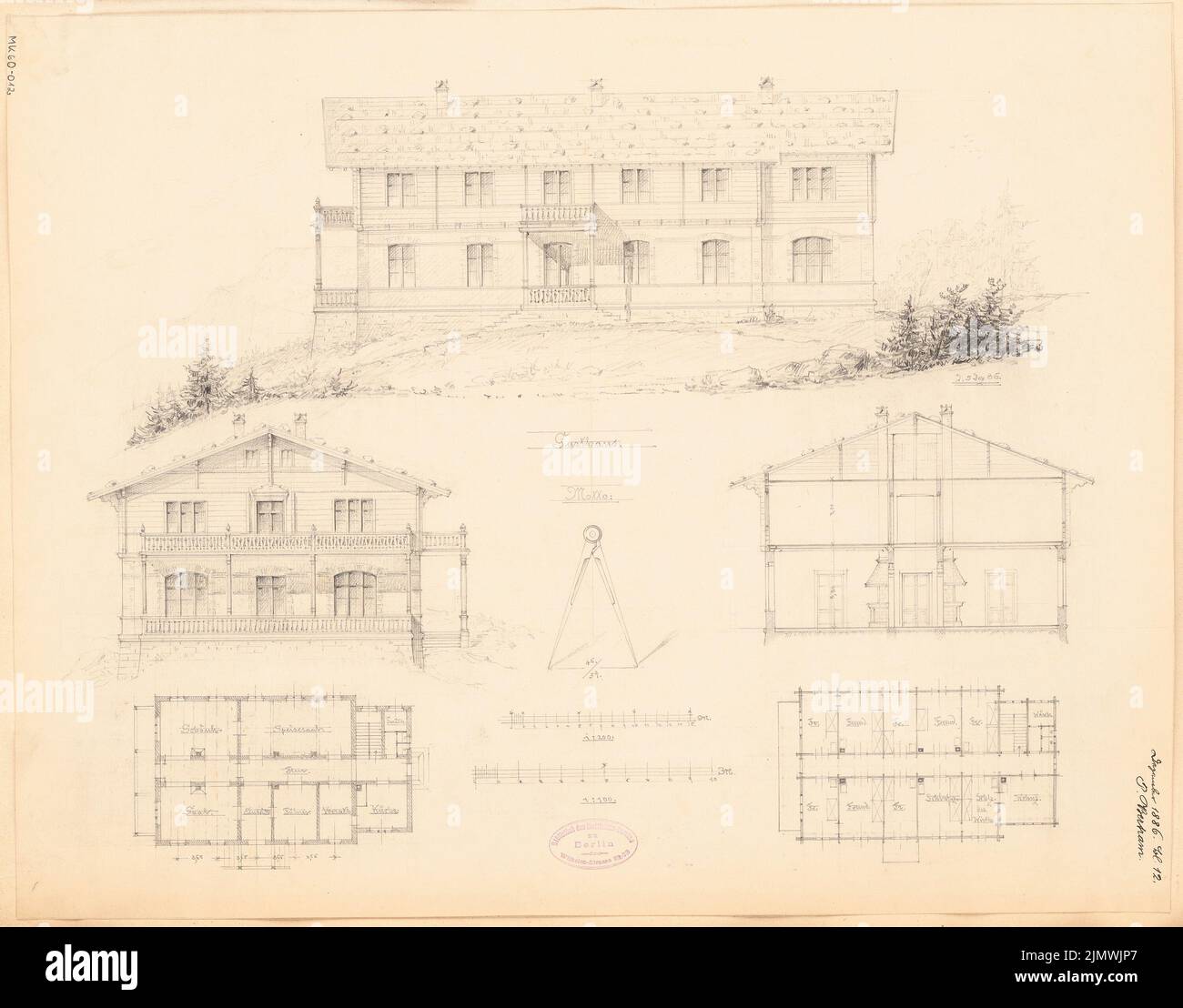Bertram Paul (1856-1896), inn. Monthly competition December 1886 (12 ...