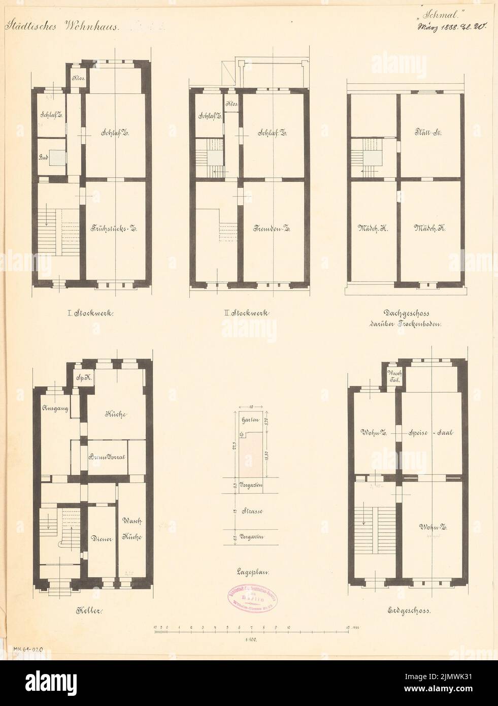 1888 lageplan hi-res stock photography and images - Alamy
